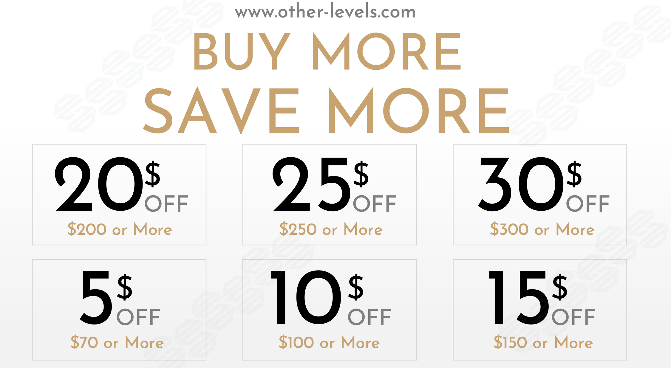 Limited Offer – Other Levels