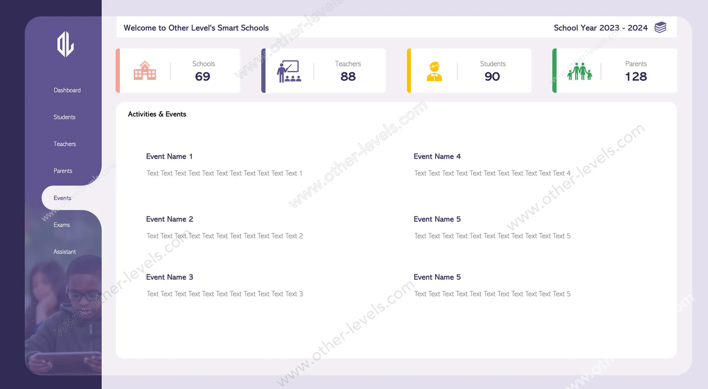 Excel School Dashboard - Student Management System